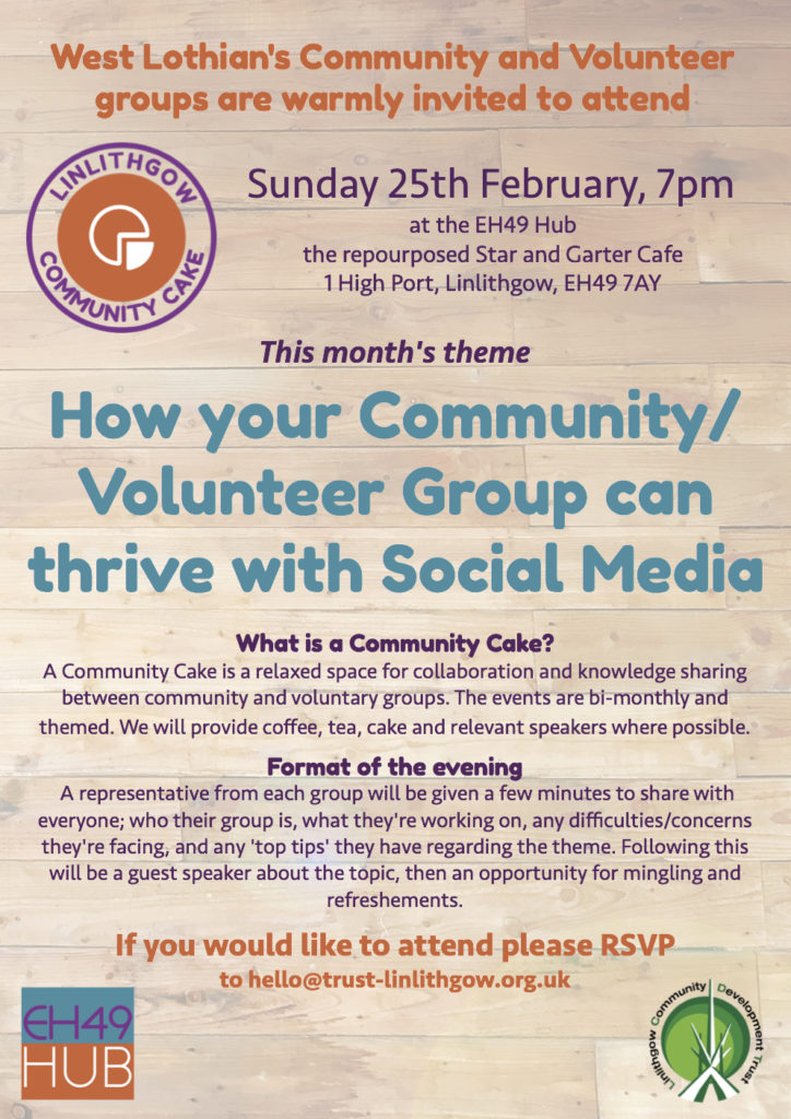 Our next Community Cake event – Linlithgow Community Development Trust